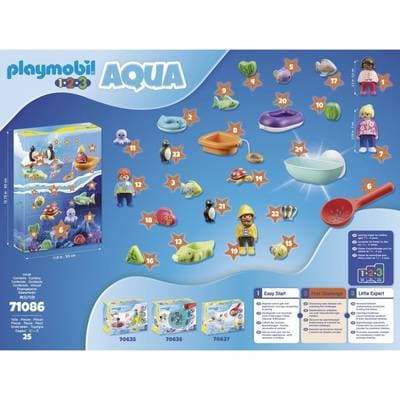 Achat Playmobil Christmas Calendrier De L Avent 1 2 3 Aqua 71086
